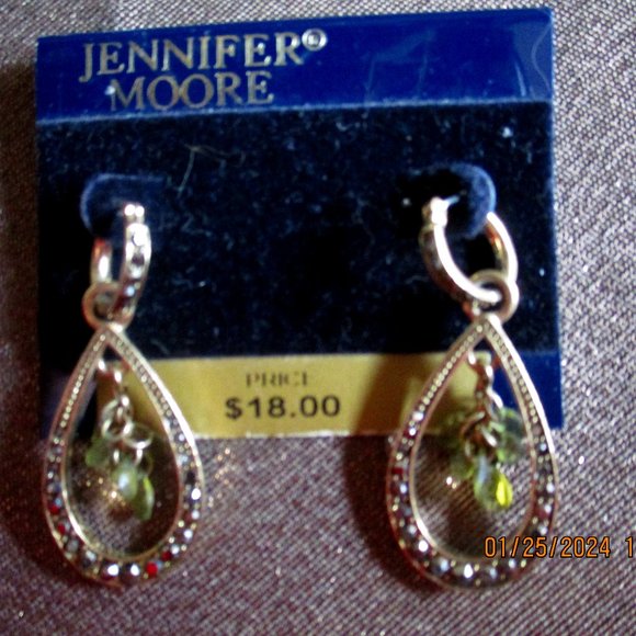 Jennifer Moore | Jewelry | Jennifer Moore Earrings Gold Tone Drop 2 New ...